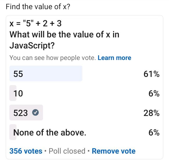 ABHIJEET KUMAR on LinkedIn: #cp #dsa #javascript #coercion #typecasting ... ABHIJEET KUMAR on LinkedIn: #cp #dsa #javascript #coercion #typecasting ...