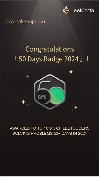 Saket Raj on LinkedIn: #leetcode #leetcodecontest #dsa #coding Saket Raj on LinkedIn: #leetcode #leetcodecontest #dsa #coding