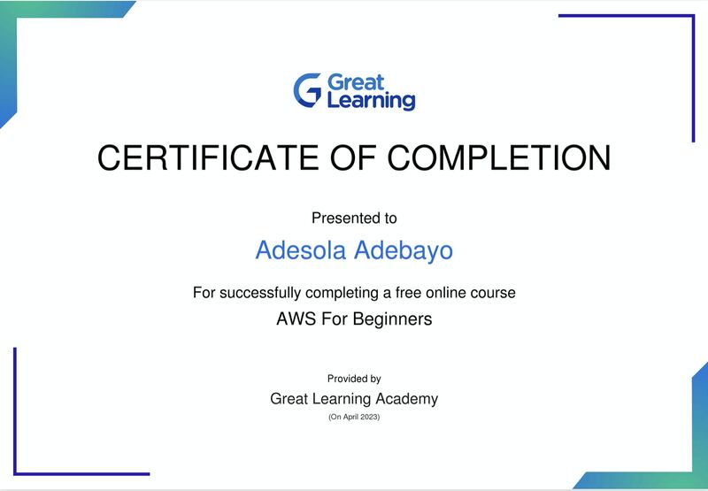 Adesola Adebayo on LinkedIn: #greatlearningacademy #greatlearning # ... Adesola Adebayo on LinkedIn: #greatlearningacademy #greatlearning # ...
