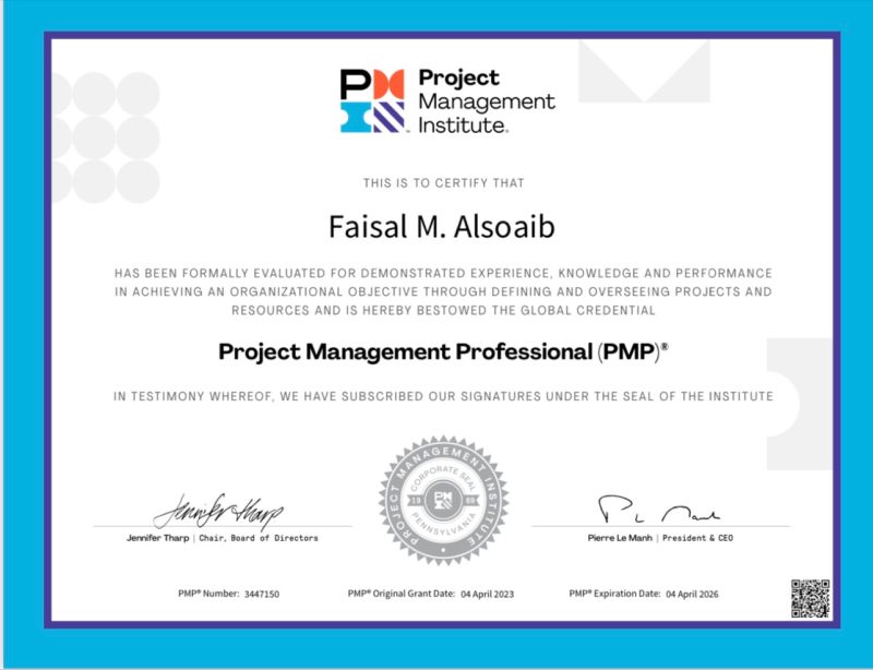 Faisal M. Alsoaib. GRCP,GRCA,IPMP,PMP® on LinkedIn: #pmp # ... Faisal M. Alsoaib. GRCP,GRCA,IPMP,PMP® on LinkedIn: #pmp # ...