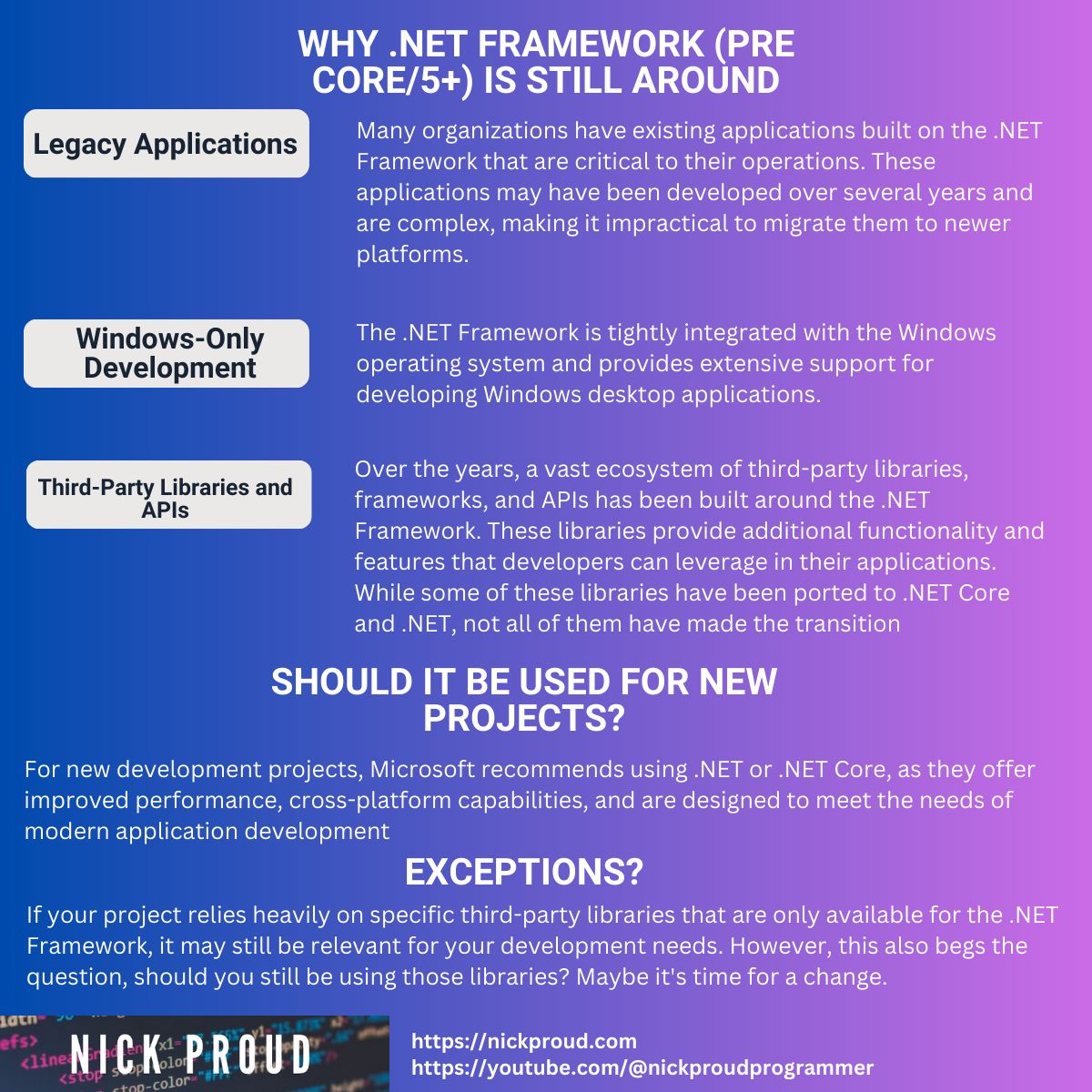 Nick Proud on LinkedIn: #dotnet #dotnetframework #csharp # ... Nick Proud on LinkedIn: #dotnet #dotnetframework #csharp # ...