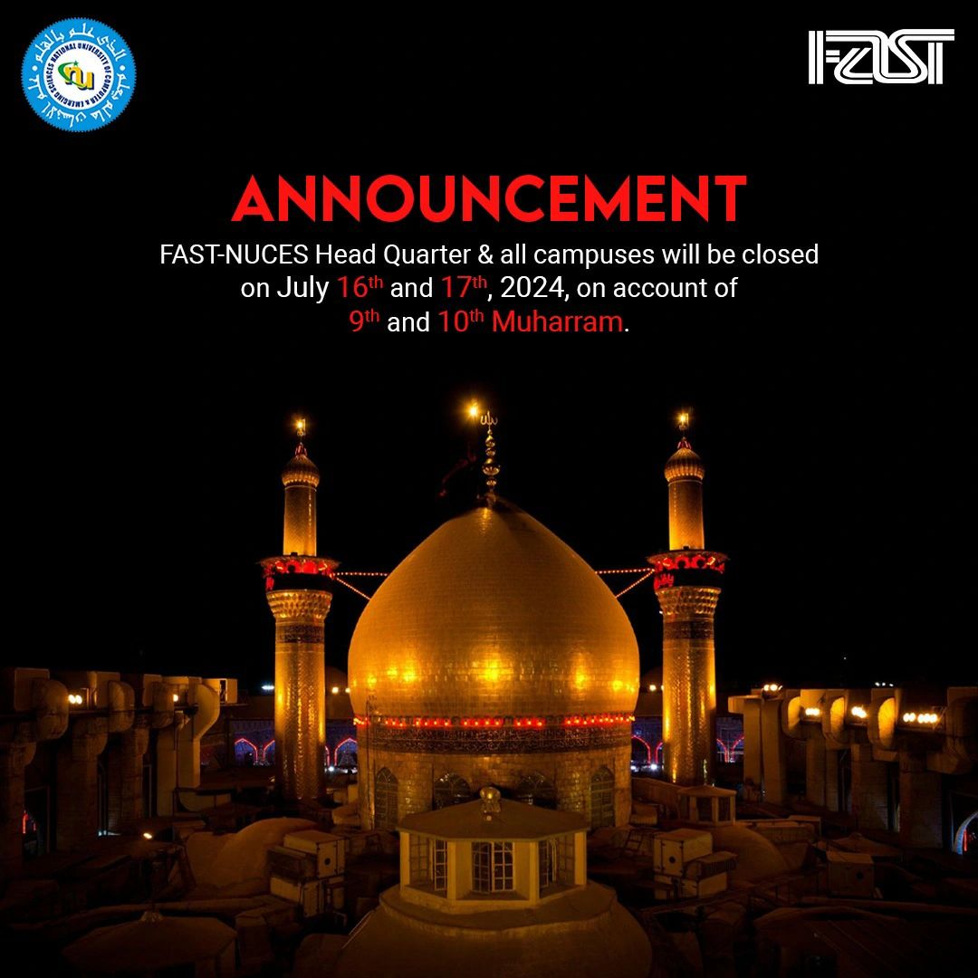 FAST-NUCES Karachi (Official) on LinkedIn: Important Announcement ... FAST-NUCES Karachi (Official) on LinkedIn: Important Announcement ...