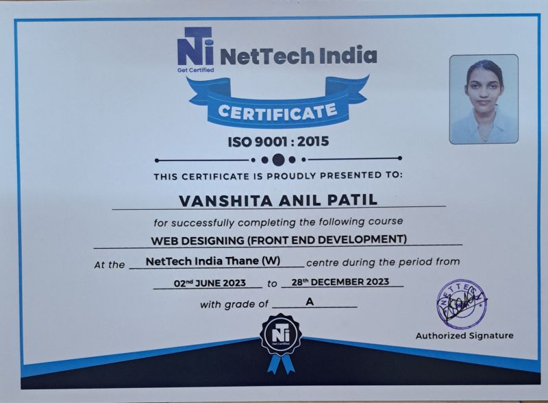 Vanshita Patil on LinkedIn: 🌟 Exciting Achievement! 🌟 I'm thrilled to ... Vanshita Patil on LinkedIn: 🌟 Exciting Achievement! 🌟 I'm thrilled to ...