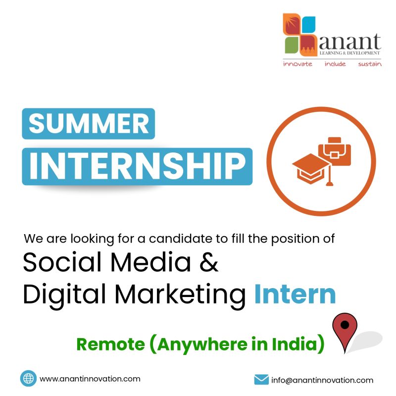 Anant Learning and Development Pvt. Ltd. on LinkedIn: #internship # ... Anant Learning and Development Pvt. Ltd. on LinkedIn: #internship # ...