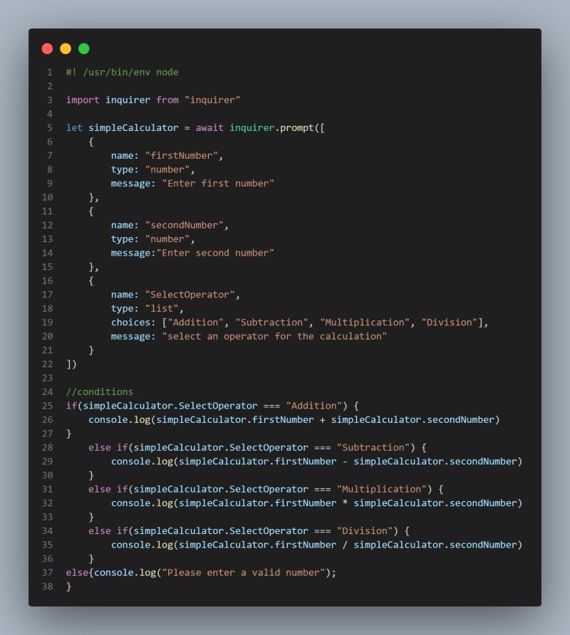 Ameer Hamza on LinkedIn: #typescript #javascript #coding #cli # ... Ameer Hamza on LinkedIn: #typescript #javascript #coding #cli # ...