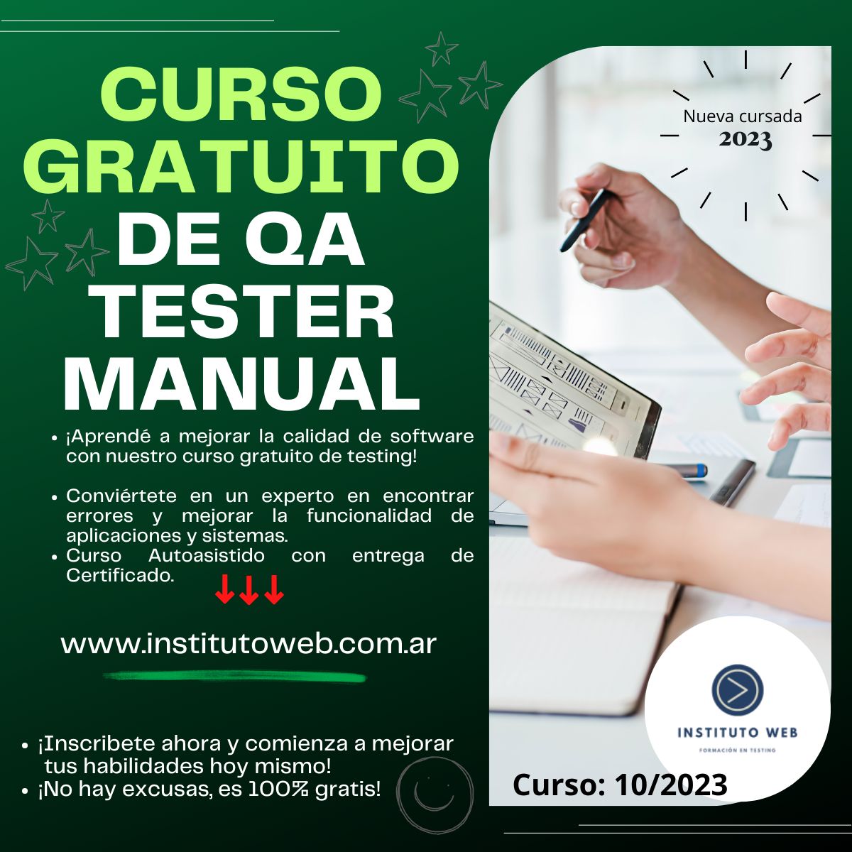 Instituto Web on LinkedIn: #qaautomation #qatester #qa #testers # ... Instituto Web on LinkedIn: #qaautomation #qatester #qa #testers # ...