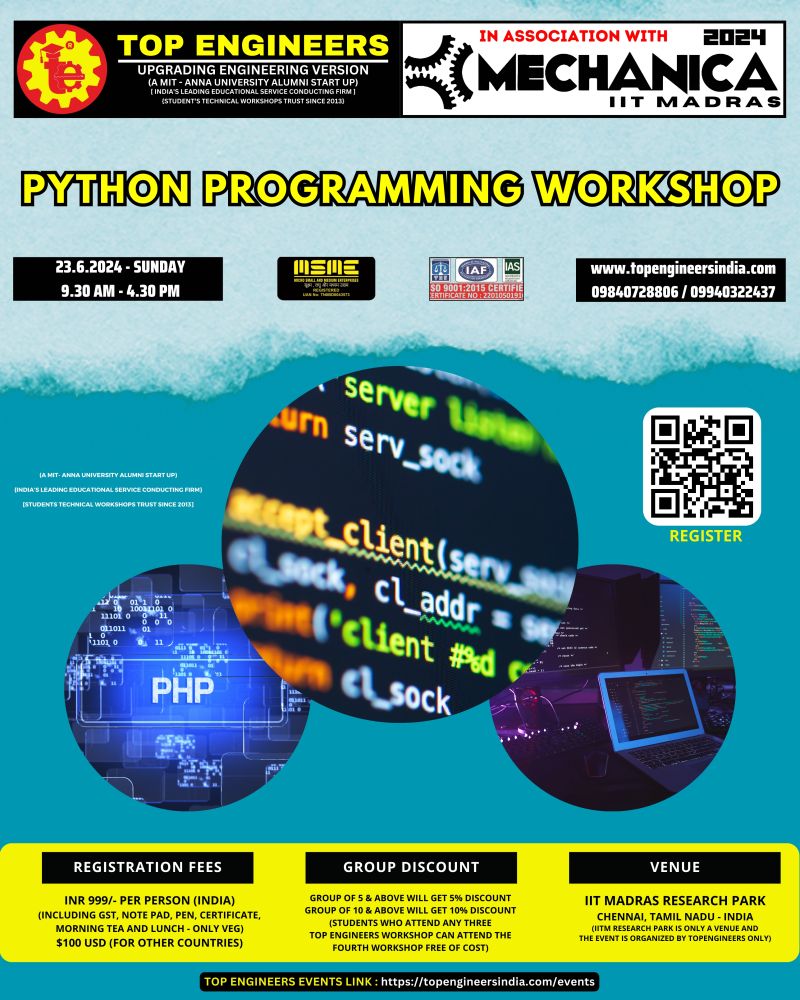 Dr PRABHAKAR SEKAR on LinkedIn: The Python Programming Workshop ... Dr PRABHAKAR SEKAR on LinkedIn: The Python Programming Workshop ...