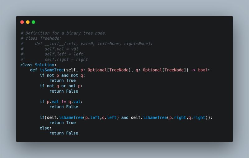 Day 36 of Code Challenge: Same Tree | Pritesh Gondaliya posted on the ... Day 36 of Code Challenge: Same Tree | Pritesh Gondaliya posted on the ...