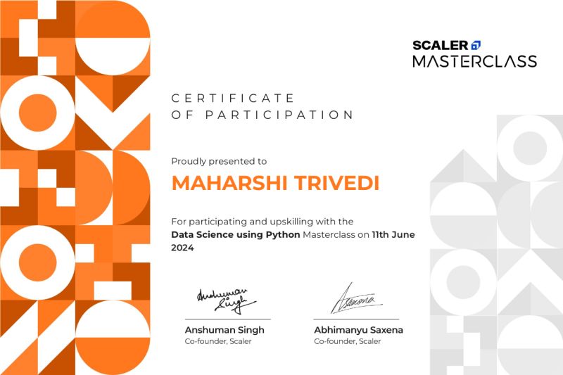 Maharshi Trivedi on LinkedIn: #datascience #python #continuouslearning ... Maharshi Trivedi on LinkedIn: #datascience #python #continuouslearning ...