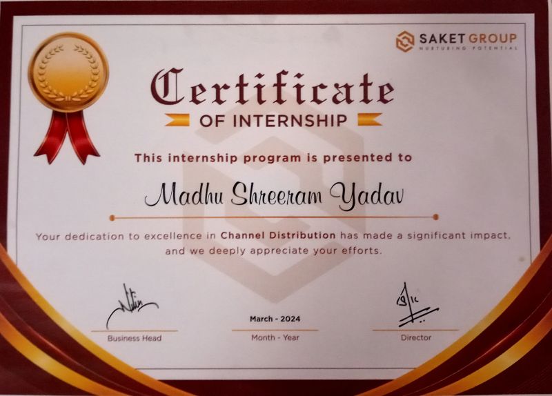 Madhu Yadav on LinkedIn: Had successfully completed the internship in ... Madhu Yadav on LinkedIn: Had successfully completed the internship in ...