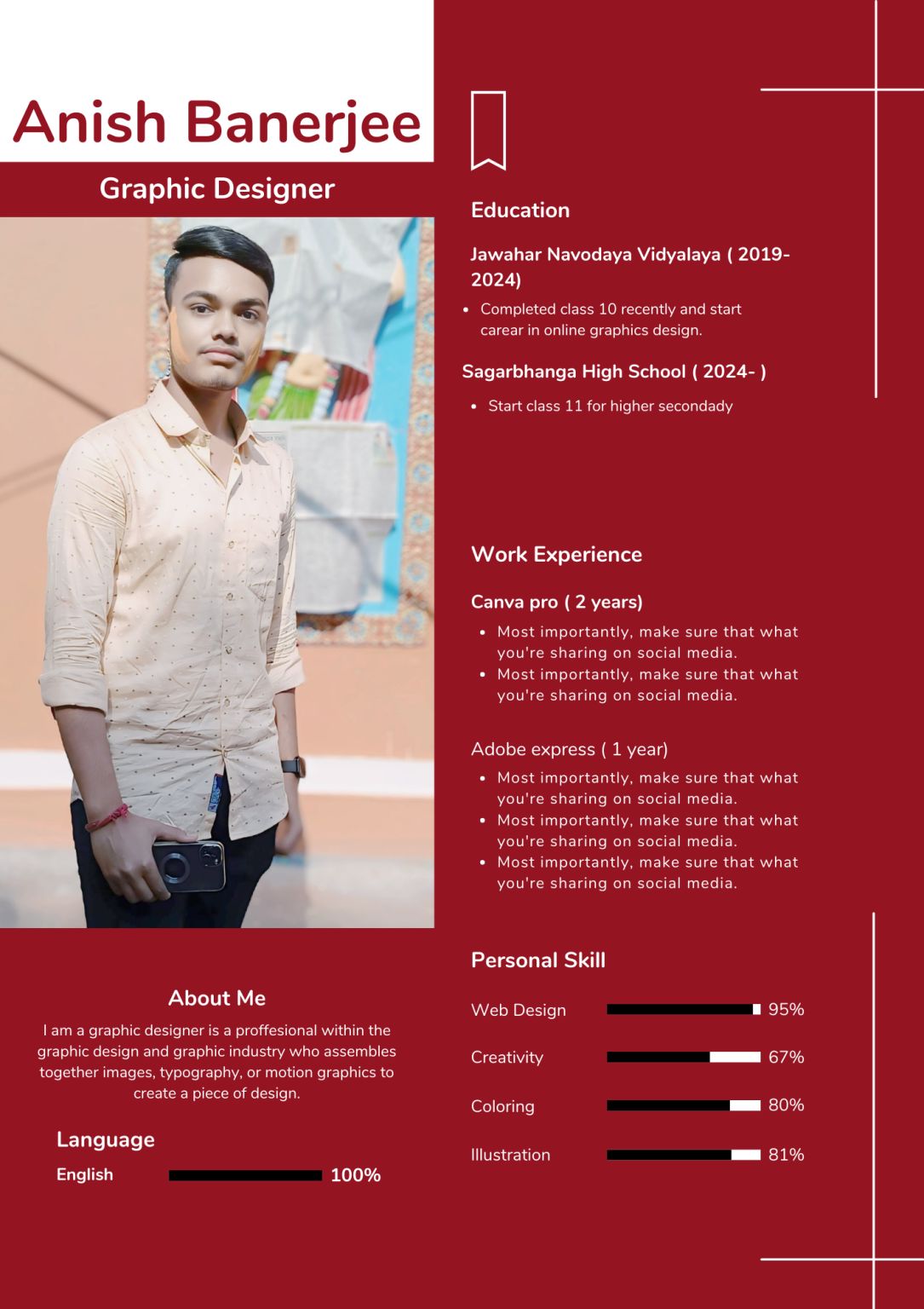 Anish Banerjee on LinkedIn: Myself Anish Banerjee and this is my resume ... Anish Banerjee on LinkedIn: Myself Anish Banerjee and this is my resume ...