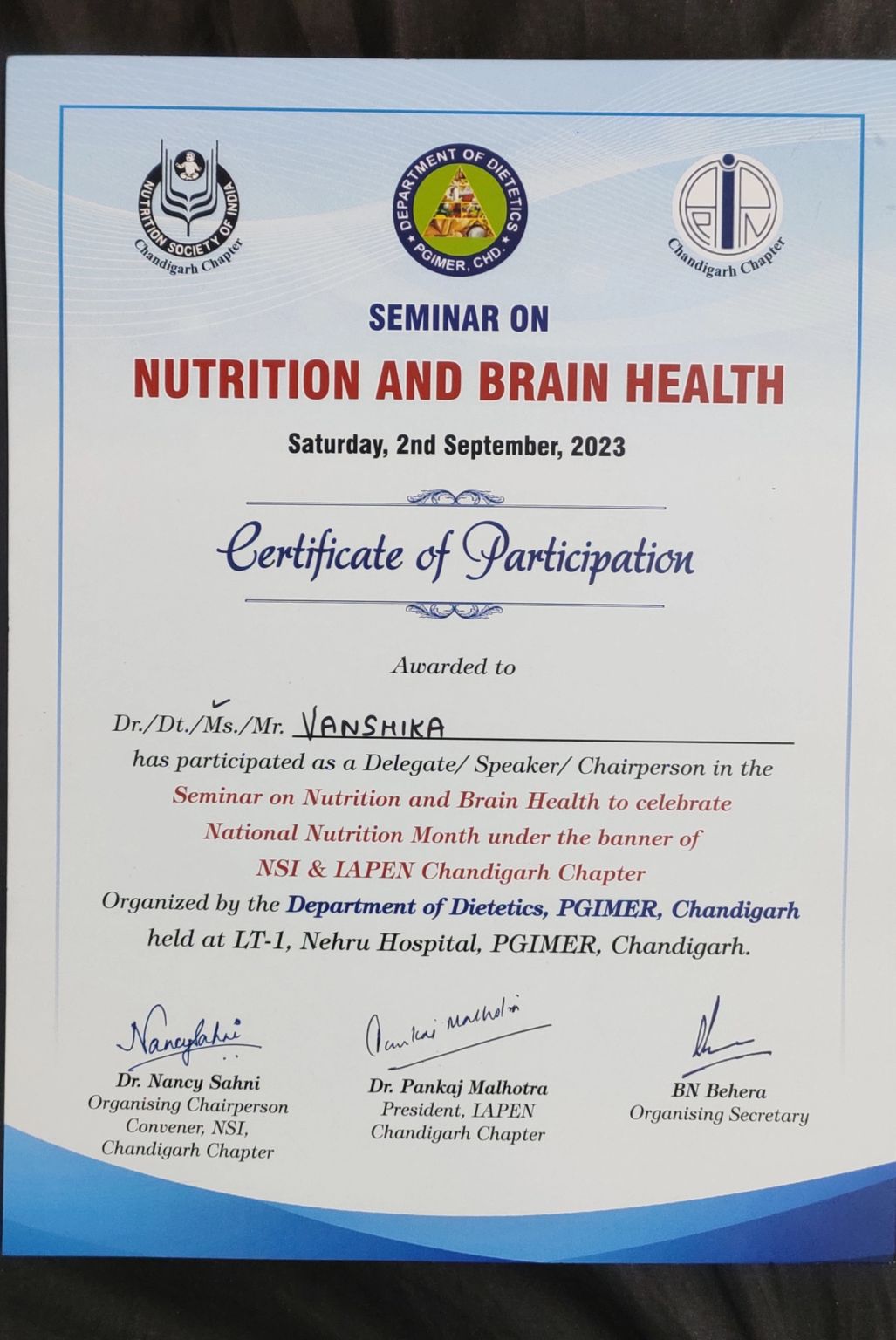 Vanshika Singhal on LinkedIn: #nutrition #pgimer # ... Vanshika Singhal on LinkedIn: #nutrition #pgimer # ...