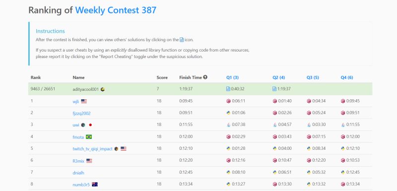Aditya Raj on LinkedIn: #leetcode #codingcontest #problemsolving Aditya Raj on LinkedIn: #leetcode #codingcontest #problemsolving