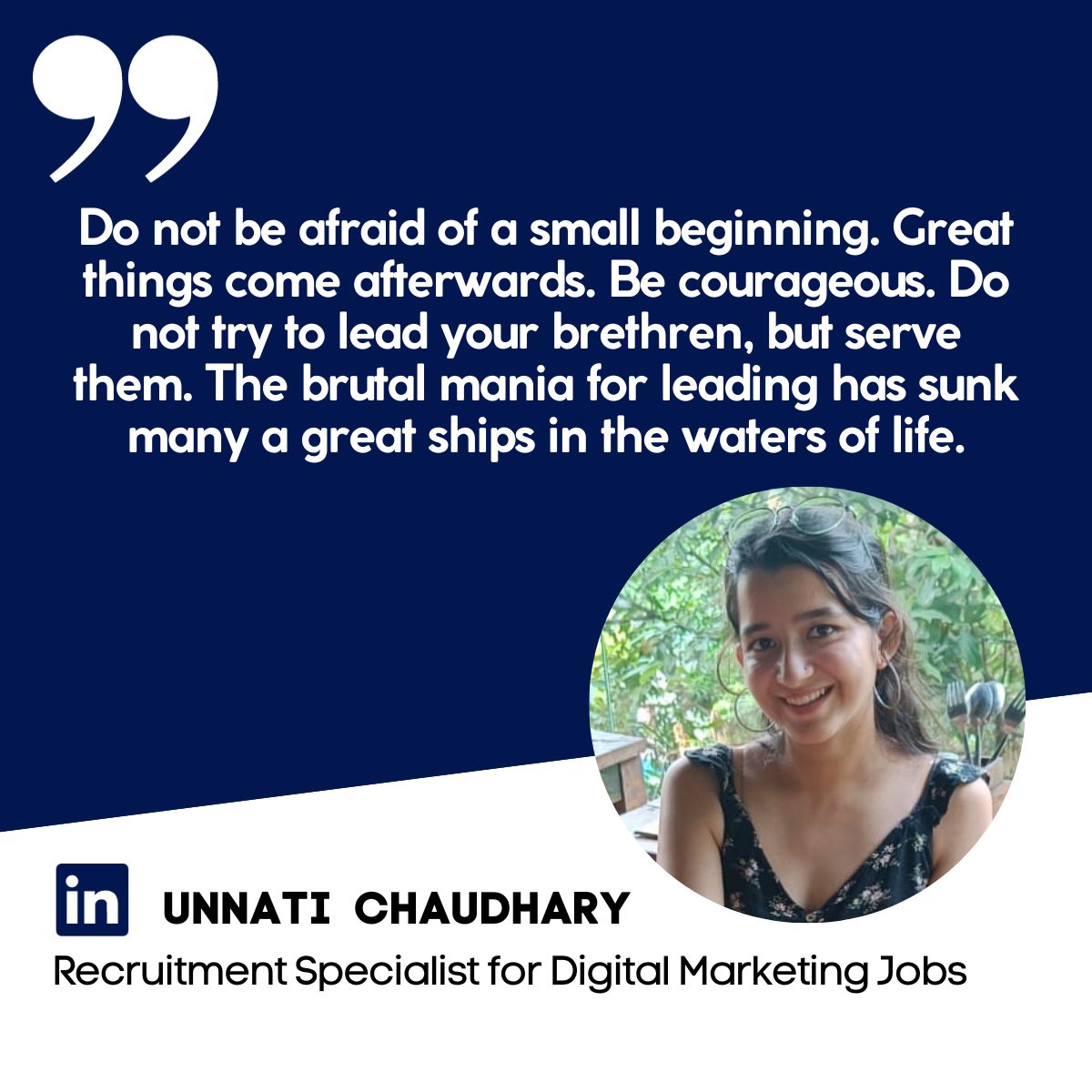 Unnati Chaudhary posted on LinkedIn Unnati Chaudhary posted on LinkedIn