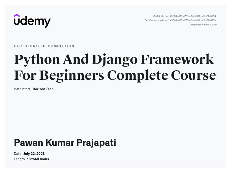 Pawan Kumar Prajapati on LinkedIn: I have successfully completed the ... Pawan Kumar Prajapati on LinkedIn: I have successfully completed the ...