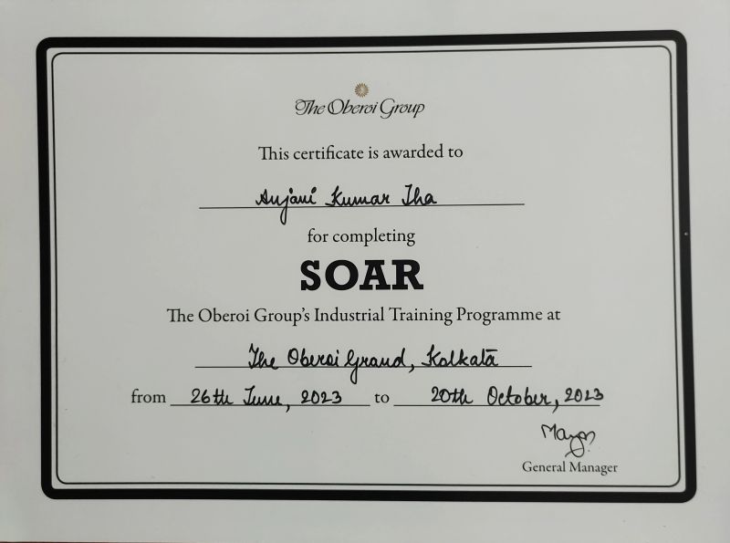 Anjani Kumar Jha on LinkedIn: #reflections #soarcertificate # ... Anjani Kumar Jha on LinkedIn: #reflections #soarcertificate # ...