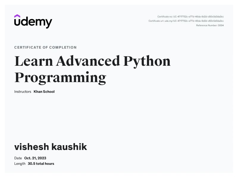 Vishesh Kaushik on LinkedIn: #python #programming #advancedpython # ... Vishesh Kaushik on LinkedIn: #python #programming #advancedpython # ...