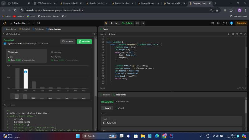 Day 103 of DSA Learning: Solving LLs from assignment | Mayank ... Day 103 of DSA Learning: Solving LLs from assignment | Mayank ...