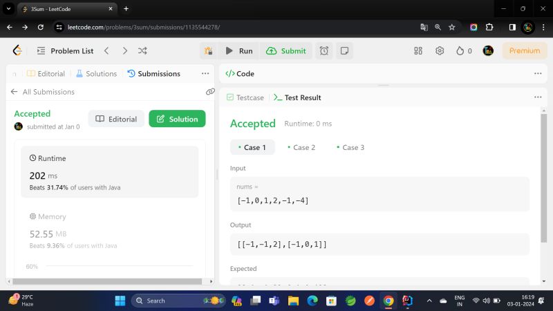 Ajay Kumar Ojha on LinkedIn: 🎯 3Sum LeetCode Solution Easy Way. 👇👇👇👇👇👇👇 ... Ajay Kumar Ojha on LinkedIn: 🎯 3Sum LeetCode Solution Easy Way. 👇👇👇👇👇👇👇 ...