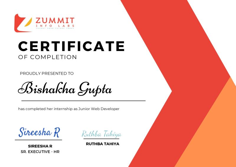 Bishakha Gupta on LinkedIn: #webdevelopment #internship #html #css # ... Bishakha Gupta on LinkedIn: #webdevelopment #internship #html #css # ...