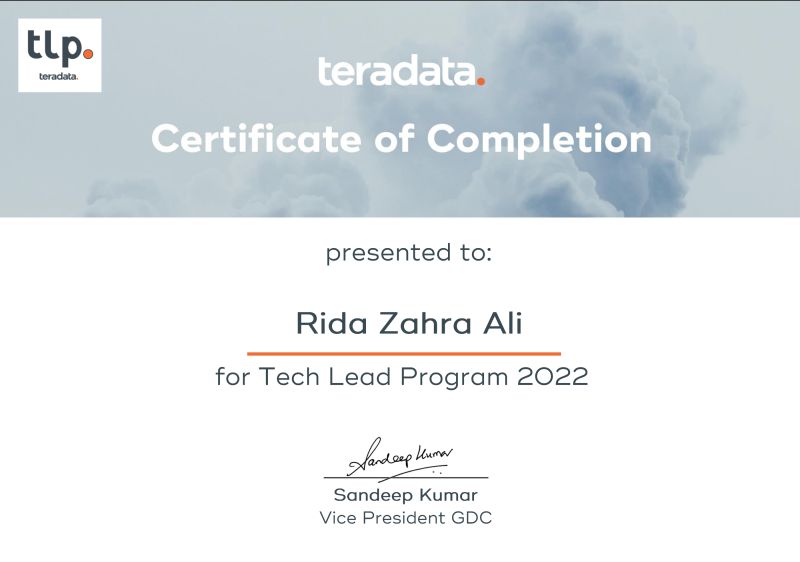 Rida Zahra Ali on LinkedIn: #teradata #gdc #thankyou #teradata #tech # ... Rida Zahra Ali on LinkedIn: #teradata #gdc #thankyou #teradata #tech # ...