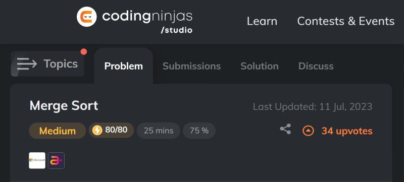 Priyanshu Ganatra on LinkedIn: #post20 #dsa #codingninjas #algorithm # ... Priyanshu Ganatra on LinkedIn: #post20 #dsa #codingninjas #algorithm # ...