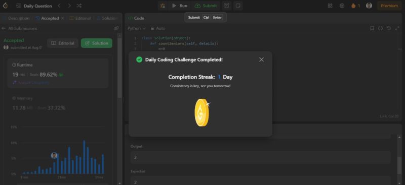 Arnava Tivari on LinkedIn: #codingchallenge #leetcode #python # ... Arnava Tivari on LinkedIn: #codingchallenge #leetcode #python # ...