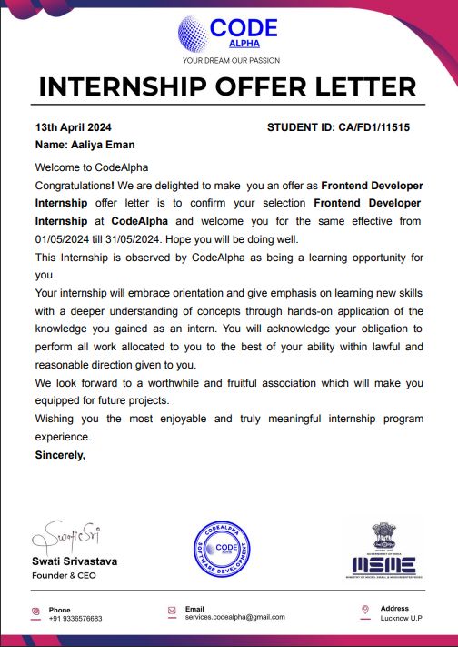 Aaliya Eman on LinkedIn: 🎉 Yeyyyyy! 🎉I've been selected as a frontend ... Aaliya Eman on LinkedIn: 🎉 Yeyyyyy! 🎉I've been selected as a frontend ...