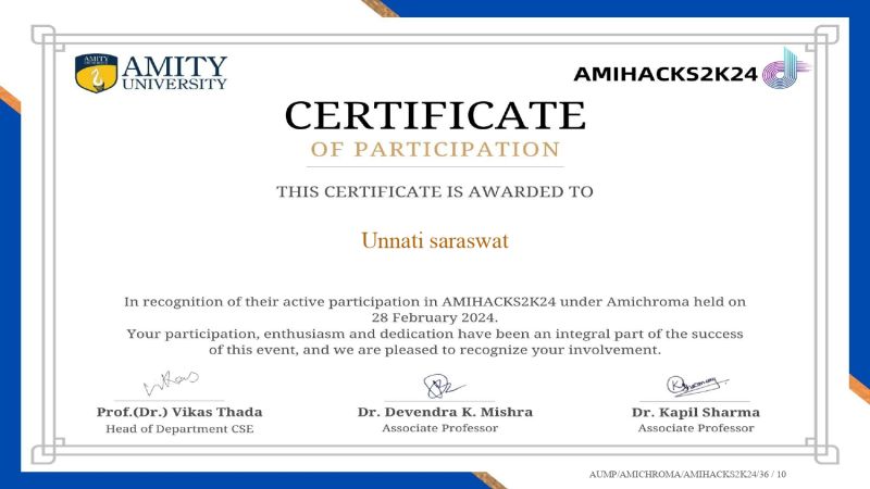 Unnati Saraswat on LinkedIn: #hackathon #certificate #innovation # ... Unnati Saraswat on LinkedIn: #hackathon #certificate #innovation # ...