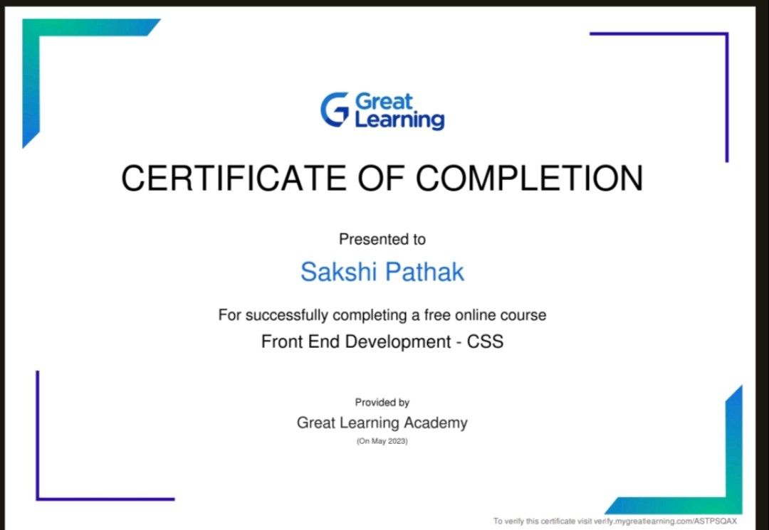Sakshi Pathak on LinkedIn: #connections #development #css Sakshi Pathak on LinkedIn: #connections #development #css