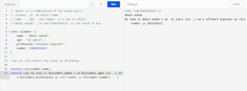 Abdul wahab on LinkedIn: #javascript #object #programming #opentowork # ... Abdul wahab on LinkedIn: #javascript #object #programming #opentowork # ...