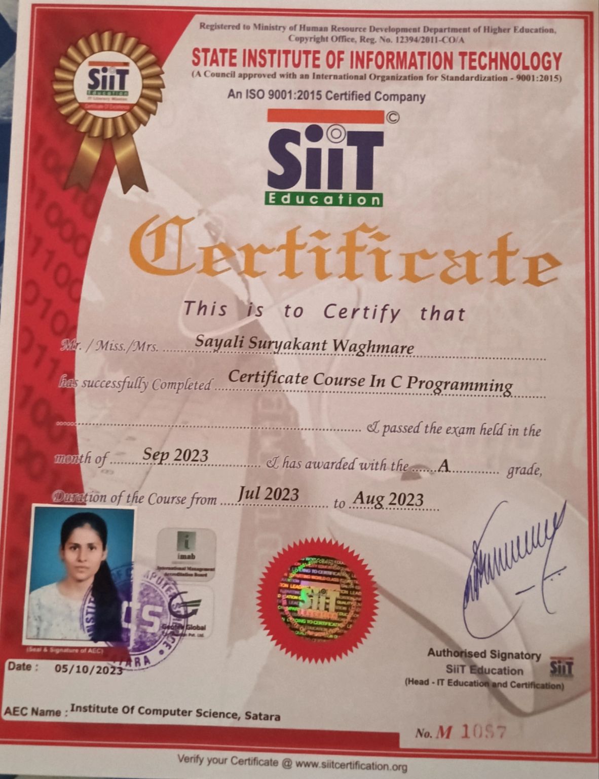 sayali waghmare on LinkedIn: Happy to share that I've successfully ... sayali waghmare on LinkedIn: Happy to share that I've successfully ...