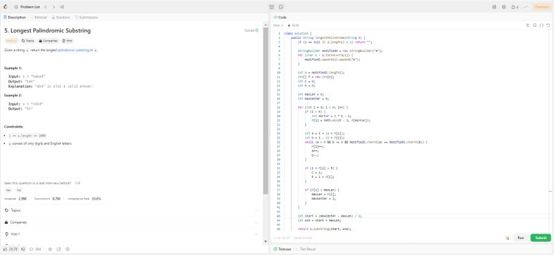 Balaji Devargudi on LinkedIn: Day 4 DSA LeetCode 5. Longest Palindromic ... Balaji Devargudi on LinkedIn: Day 4 DSA LeetCode 5. Longest Palindromic ...