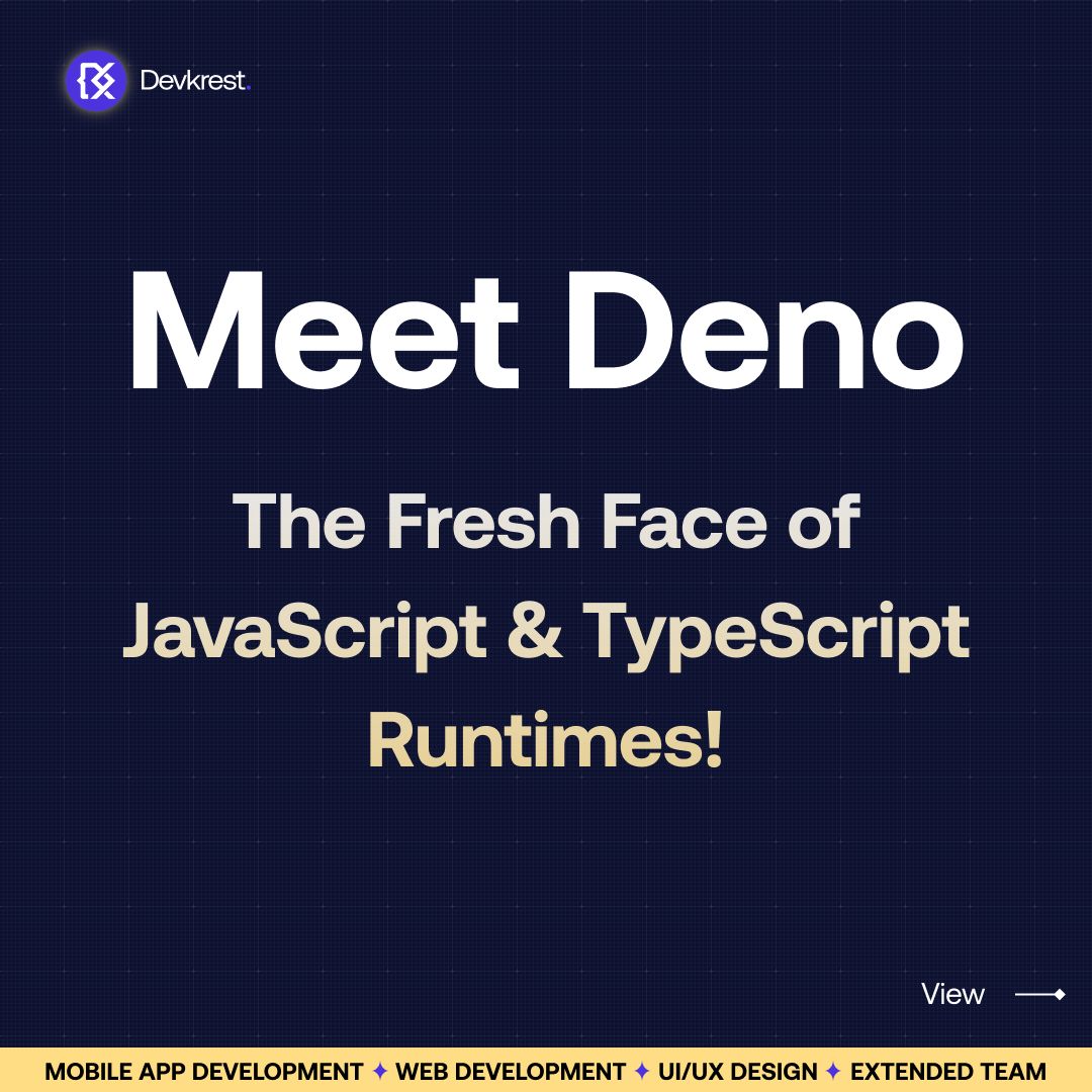 Devkrest on LinkedIn: #deno #javascript #typescript #webdev #coding # ... Devkrest on LinkedIn: #deno #javascript #typescript #webdev #coding # ...