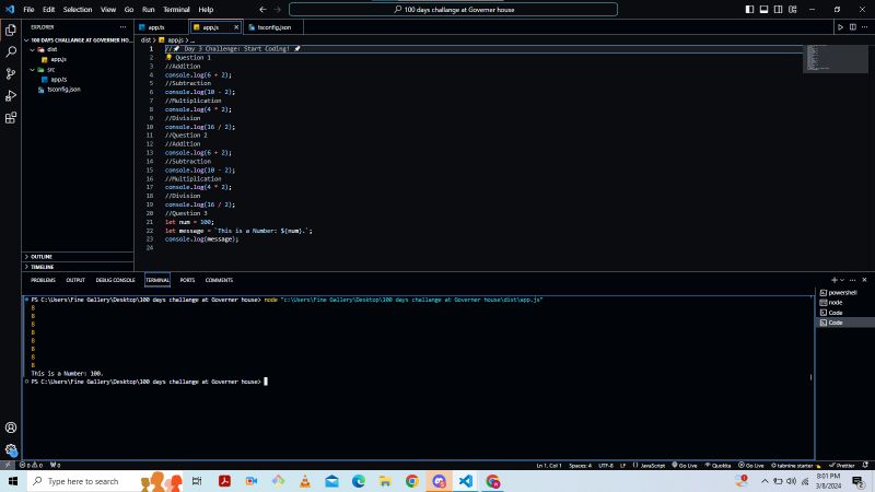 Day 3 Challenge: Start Coding! | Wajahat Ali posted on the topic | LinkedIn Day 3 Challenge: Start Coding! | Wajahat Ali posted on the topic | LinkedIn