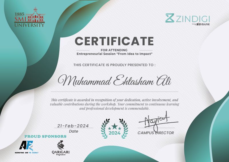 Muhammad Ehtasham Ali on LinkedIn: Alhamdulillah Muhammad Ehtasham Ali on LinkedIn: Alhamdulillah