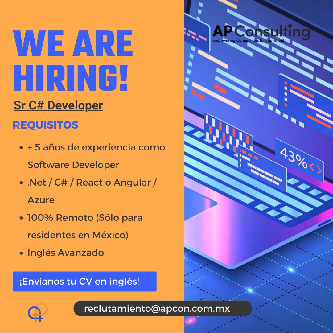 AP Consulting en LinkedIn: #dotnet #dotnet #csharp #react #angular # ... AP Consulting en LinkedIn: #dotnet #dotnet #csharp #react #angular # ...