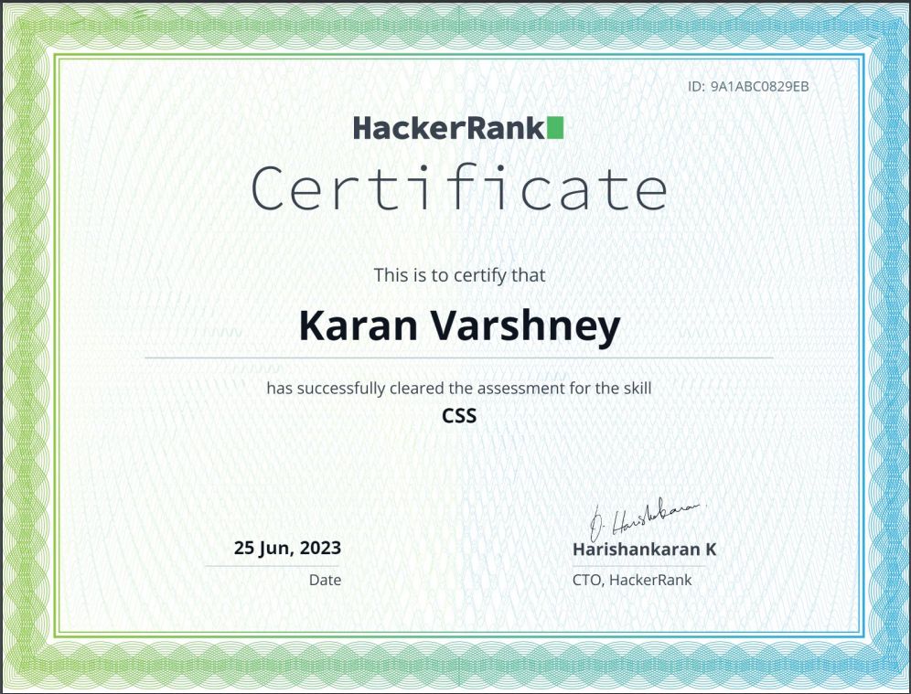 Karan Varshney on LinkedIn: #css #webdevelopment Karan Varshney on LinkedIn: #css #webdevelopment