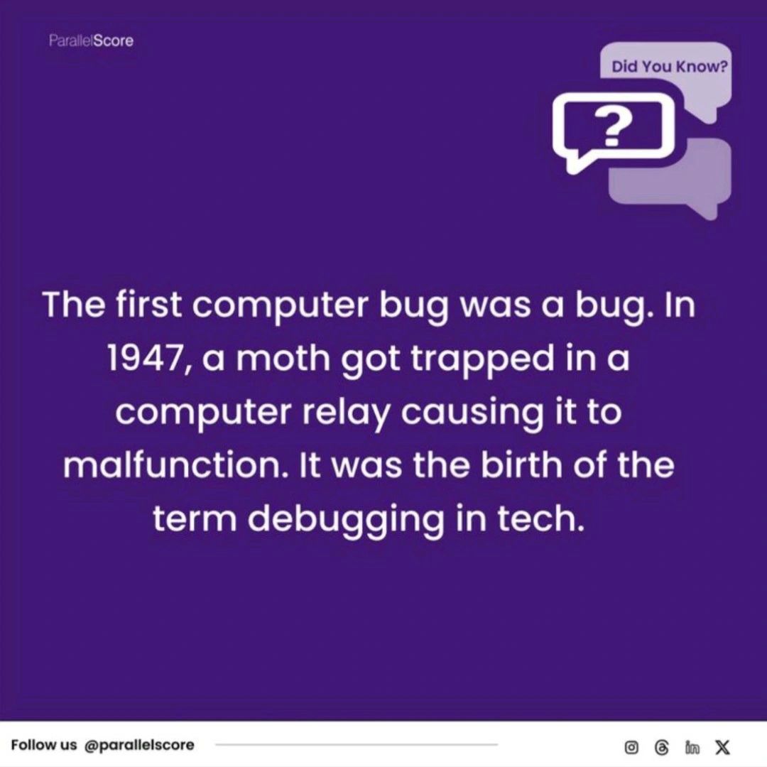 ParallelScore on LinkedIn: #techhistory #computerbug #debugging # ... ParallelScore on LinkedIn: #techhistory #computerbug #debugging # ...