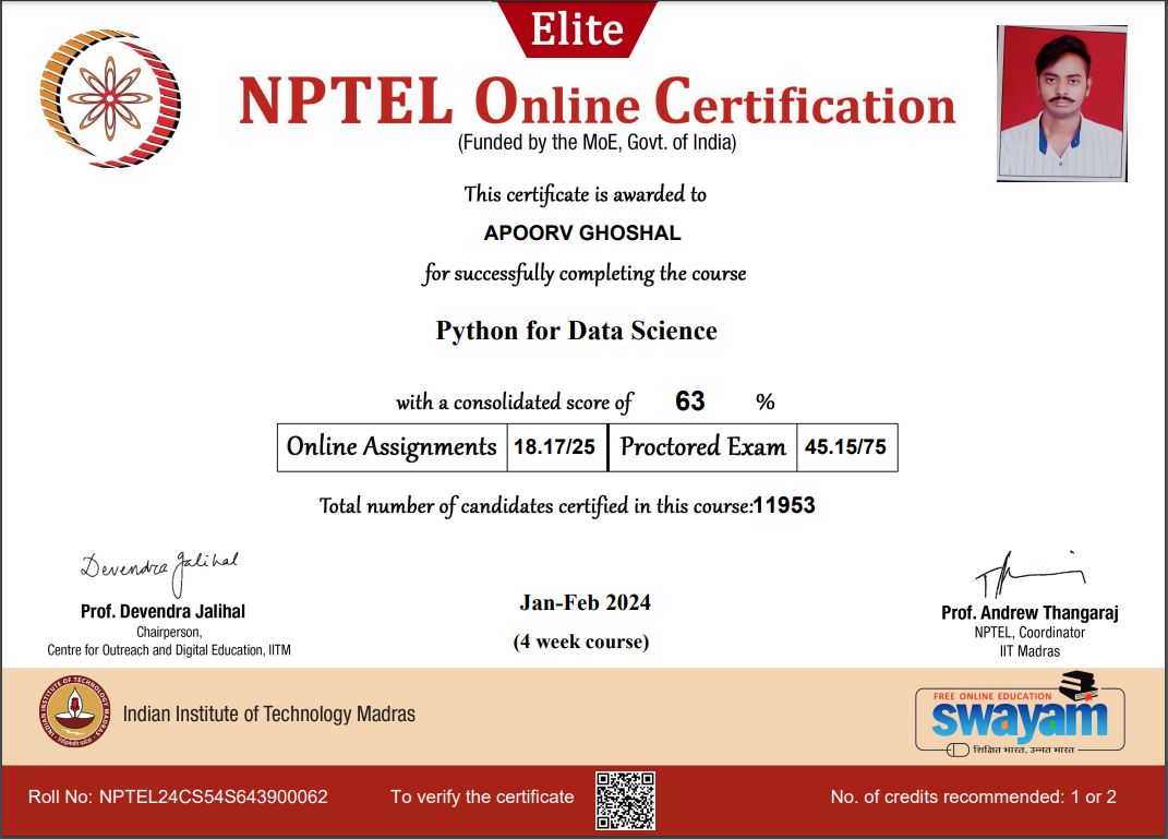 Apoorv Ghoshal on LinkedIn: #learning #datascience Apoorv Ghoshal on LinkedIn: #learning #datascience