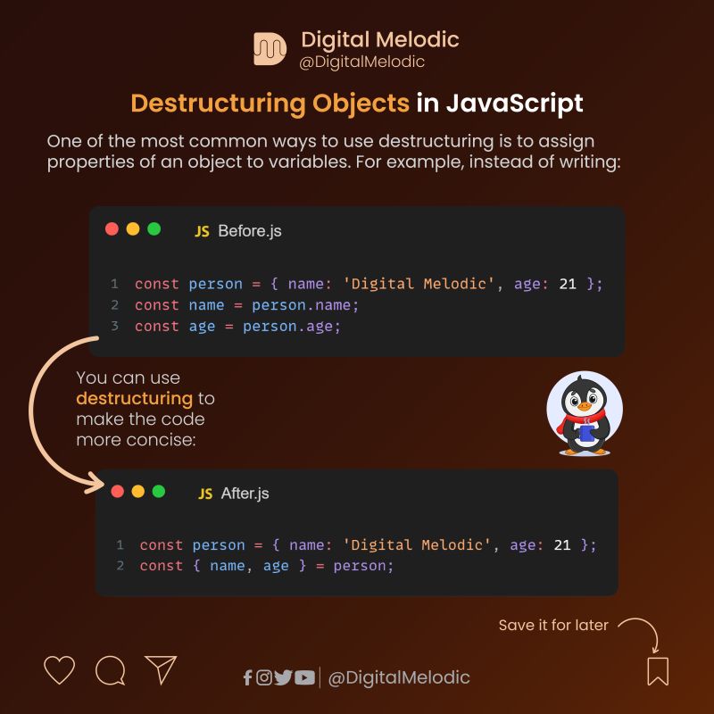 Digital Melodic on LinkedIn: #javascript #javascripttutorial # ... Digital Melodic on LinkedIn: #javascript #javascripttutorial # ...