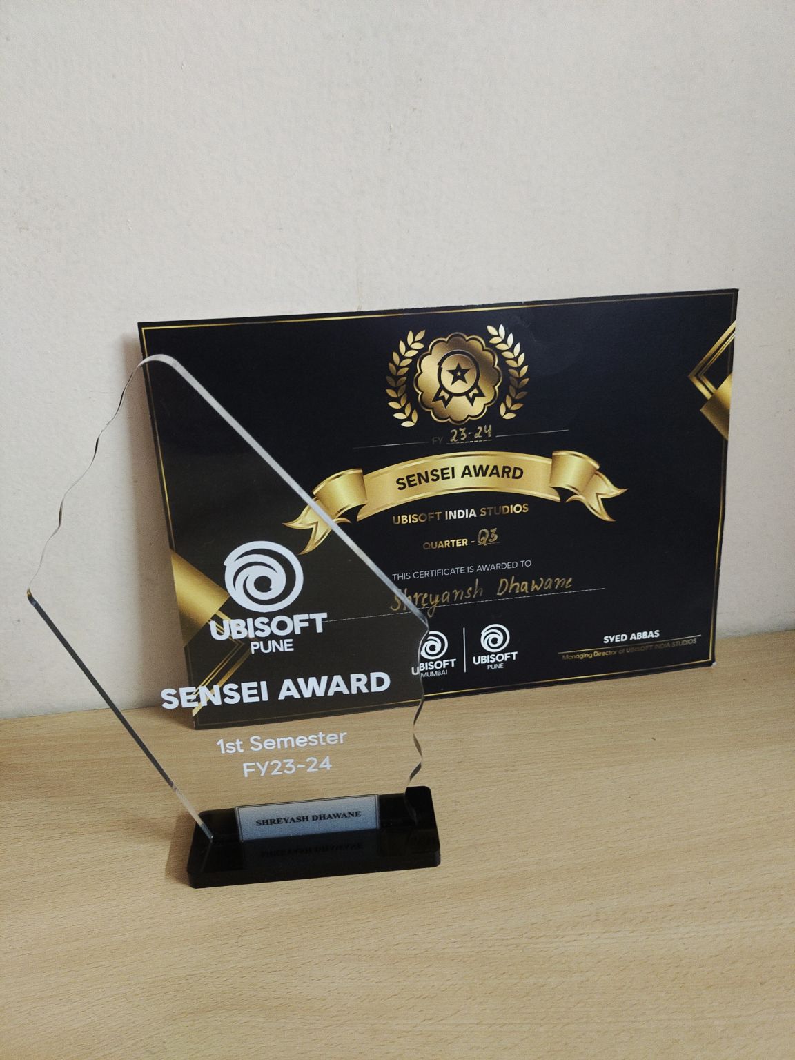 Shreyash Dhawane on LinkedIn: #senseiaward #achievementunlocked Shreyash Dhawane on LinkedIn: #senseiaward #achievementunlocked