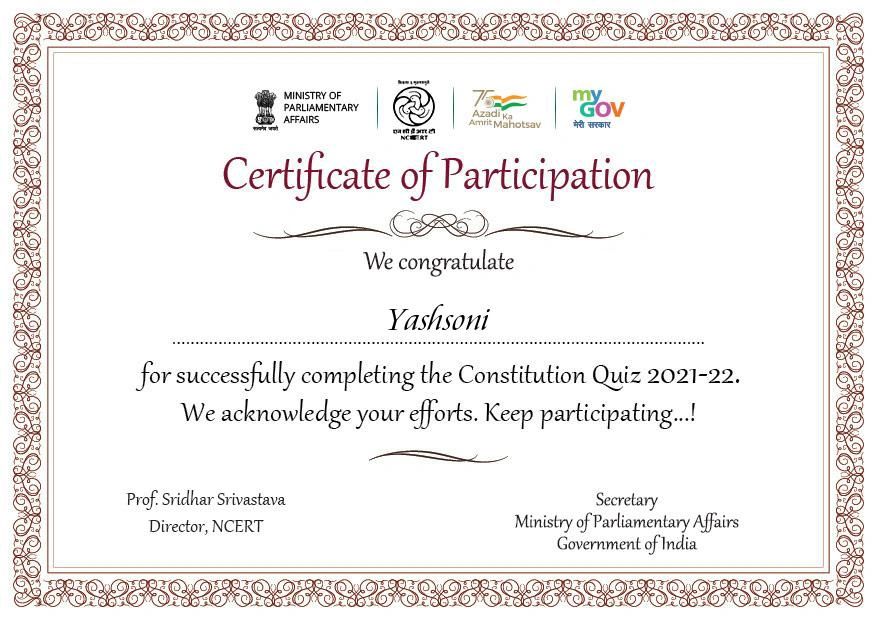 Yash Soni on LinkedIn: #mygov #quiz #govofindia #ministry #ncert Yash Soni on LinkedIn: #mygov #quiz #govofindia #ministry #ncert