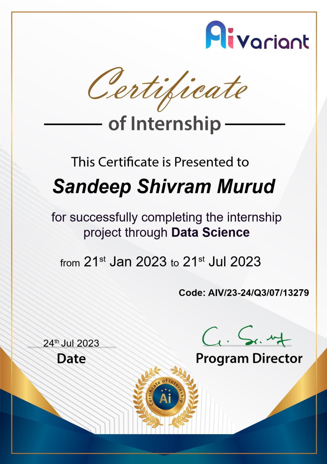 SANDEEP MURUD on LinkedIn: #datascience #internship #ai #aivariant # ... SANDEEP MURUD on LinkedIn: #datascience #internship #ai #aivariant # ...