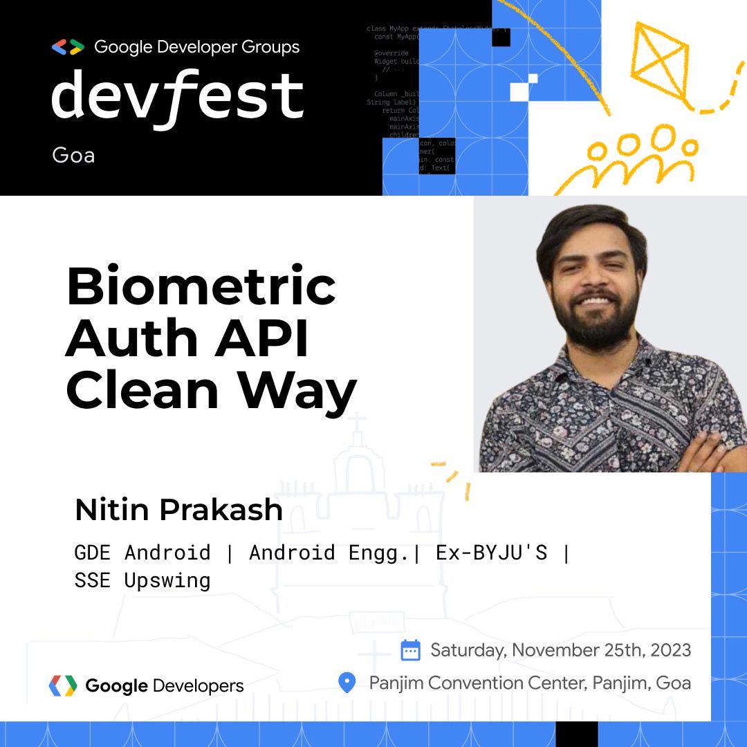 Exploring biometric authentication at GDG Goa | NITIN PRAKASH posted on ... Exploring biometric authentication at GDG Goa | NITIN PRAKASH posted on ...