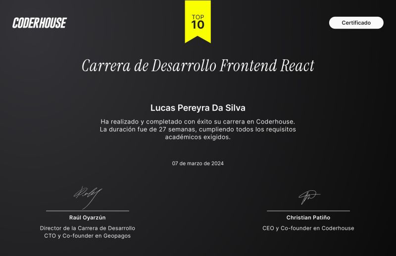 Lucas Nicolas Pereyra en LinkedIn: #desarrolloweb #javascript #reactjs ... Lucas Nicolas Pereyra en LinkedIn: #desarrolloweb #javascript #reactjs ...