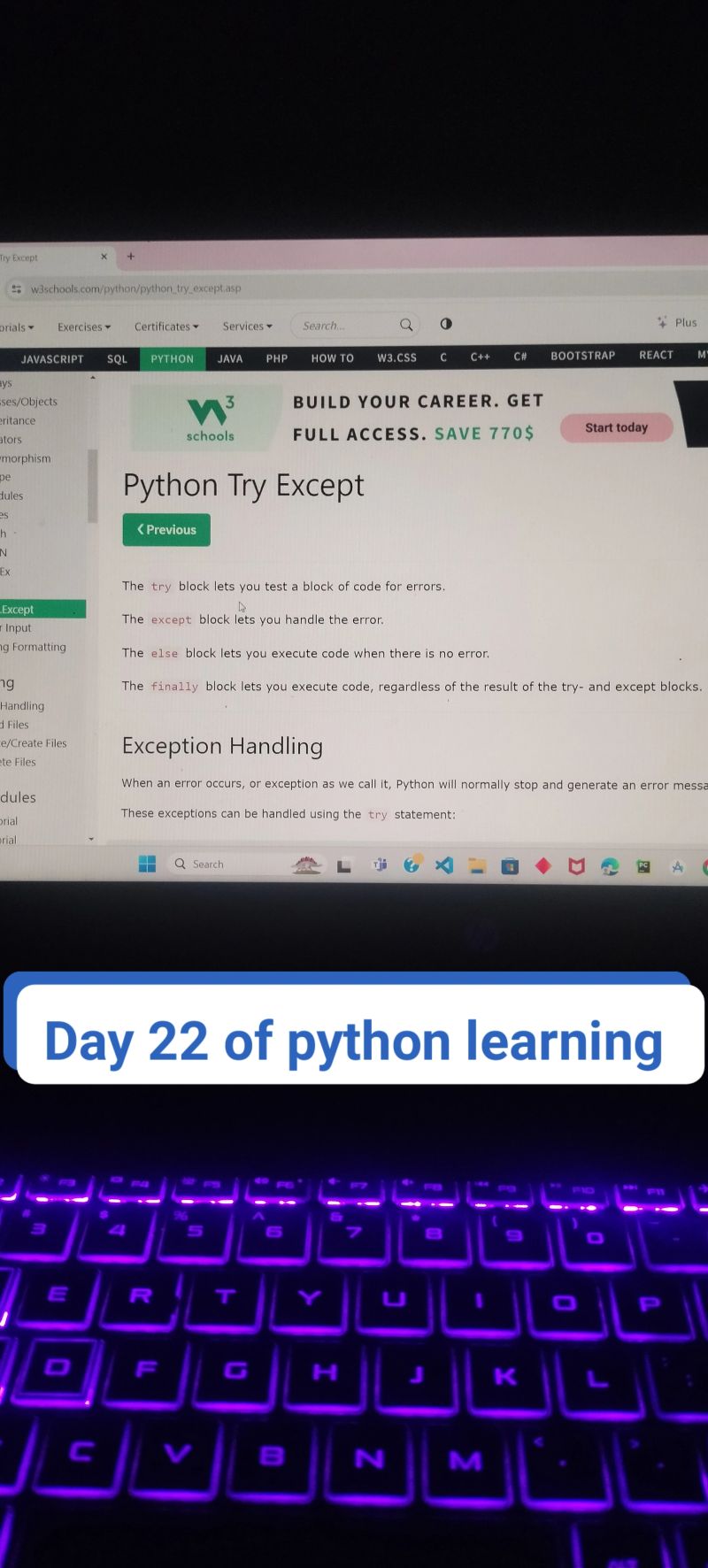 Vansh Rajurkar on LinkedIn: #pythonlearning #programmingjourney #tryexcept Vansh Rajurkar on LinkedIn: #pythonlearning #programmingjourney #tryexcept