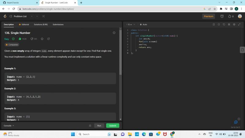 Arpan Charola on LinkedIn: #100daysofcode #leetcode #dailycoding #dsa # ... Arpan Charola on LinkedIn: #100daysofcode #leetcode #dailycoding #dsa # ...