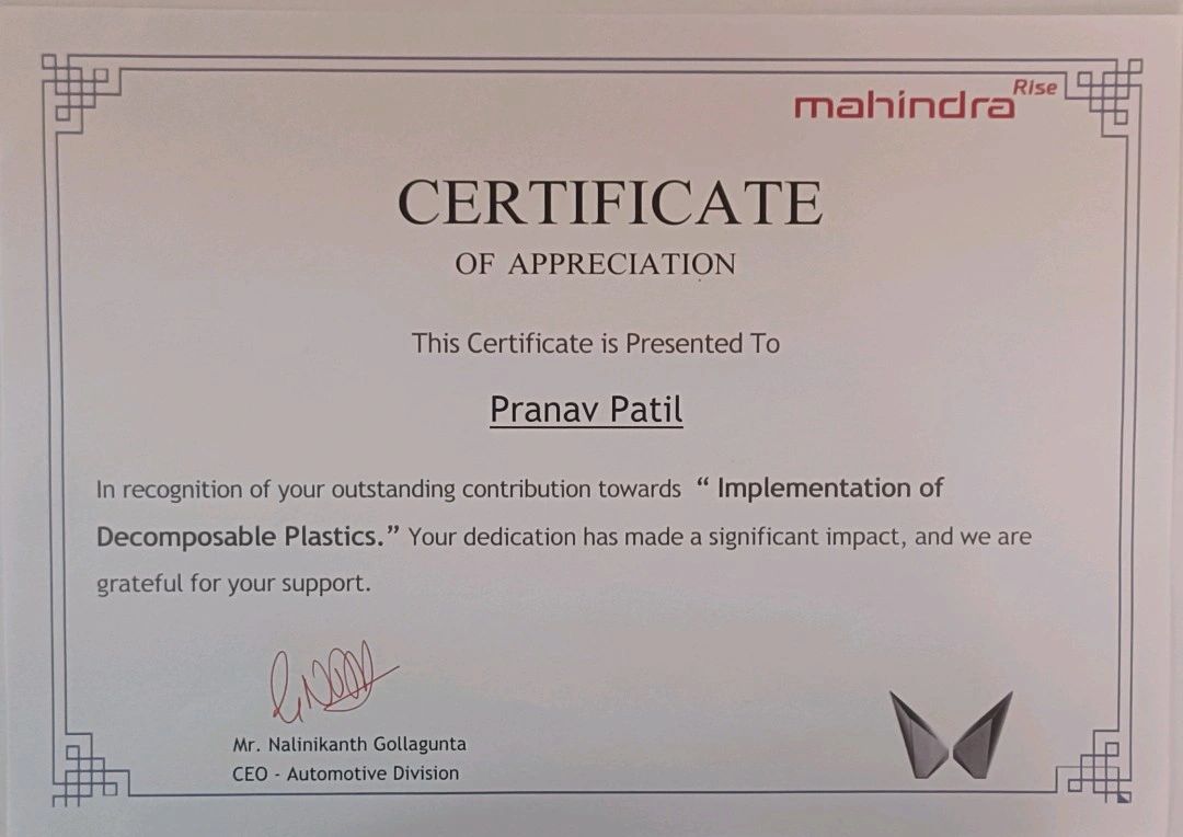Pranav Patil on LinkedIn: It's honour to announce that I get the ... Pranav Patil on LinkedIn: It's honour to announce that I get the ...