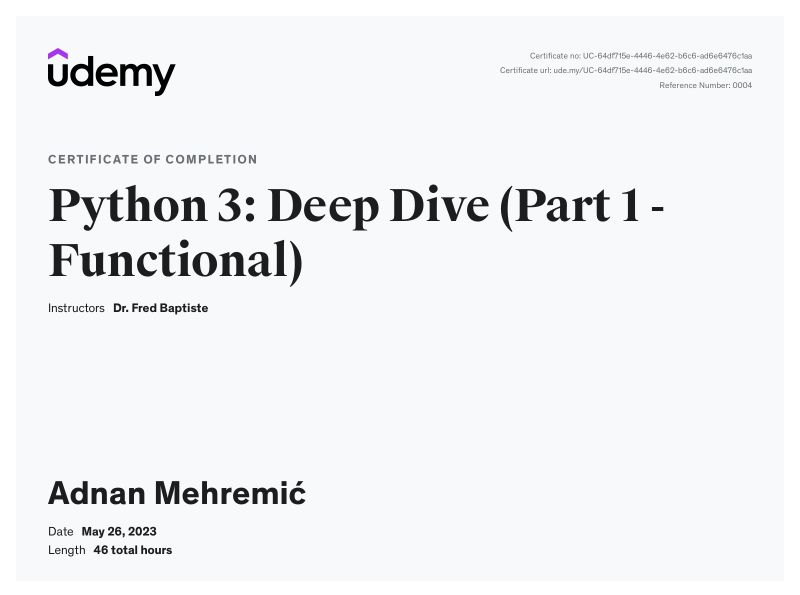 Adnan Mehremic on LinkedIn: #python #programming Adnan Mehremic on LinkedIn: #python #programming